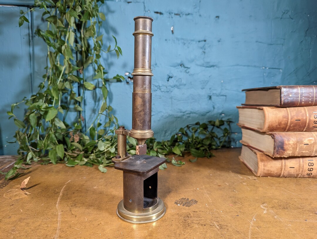 Early 20th.c Brass Laboratory Microscope - Etsy