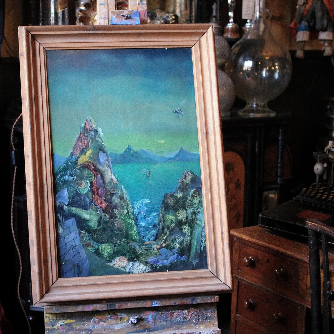 1970's Original Richard Akerman Oil on Board Painting - Etsy