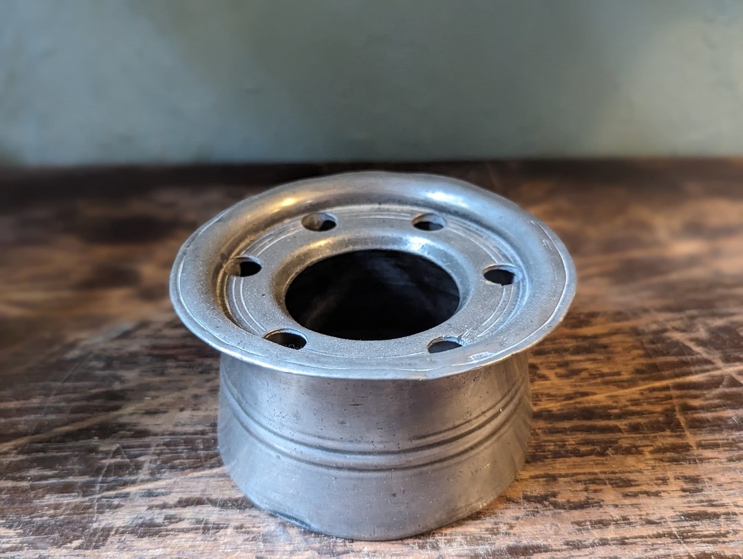 Antique Ship's Capstan Pewter Inkwell - Etsy