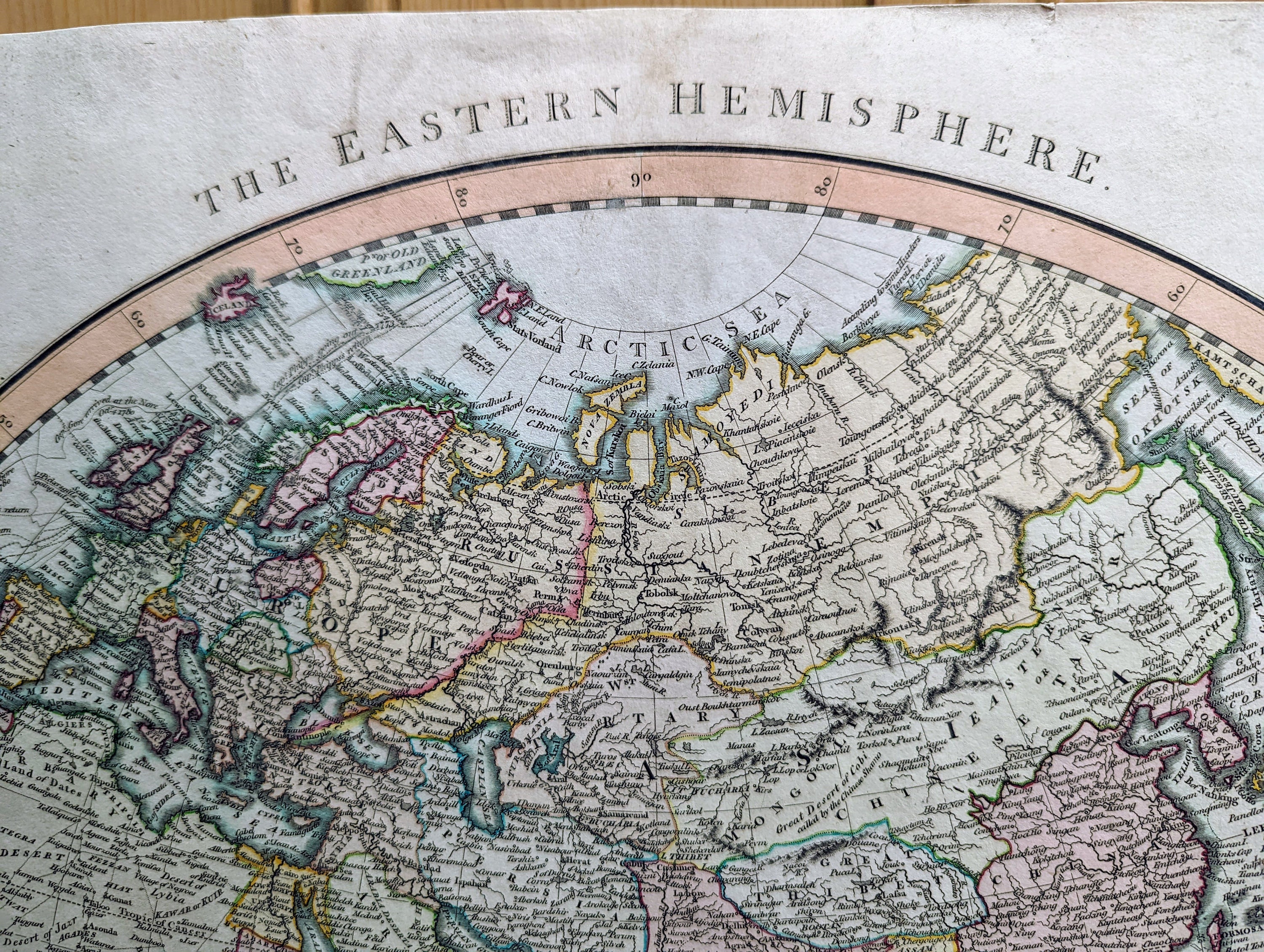 1801 Cary Map of the Eastern Hemisphere Asia Africa - Etsy UK