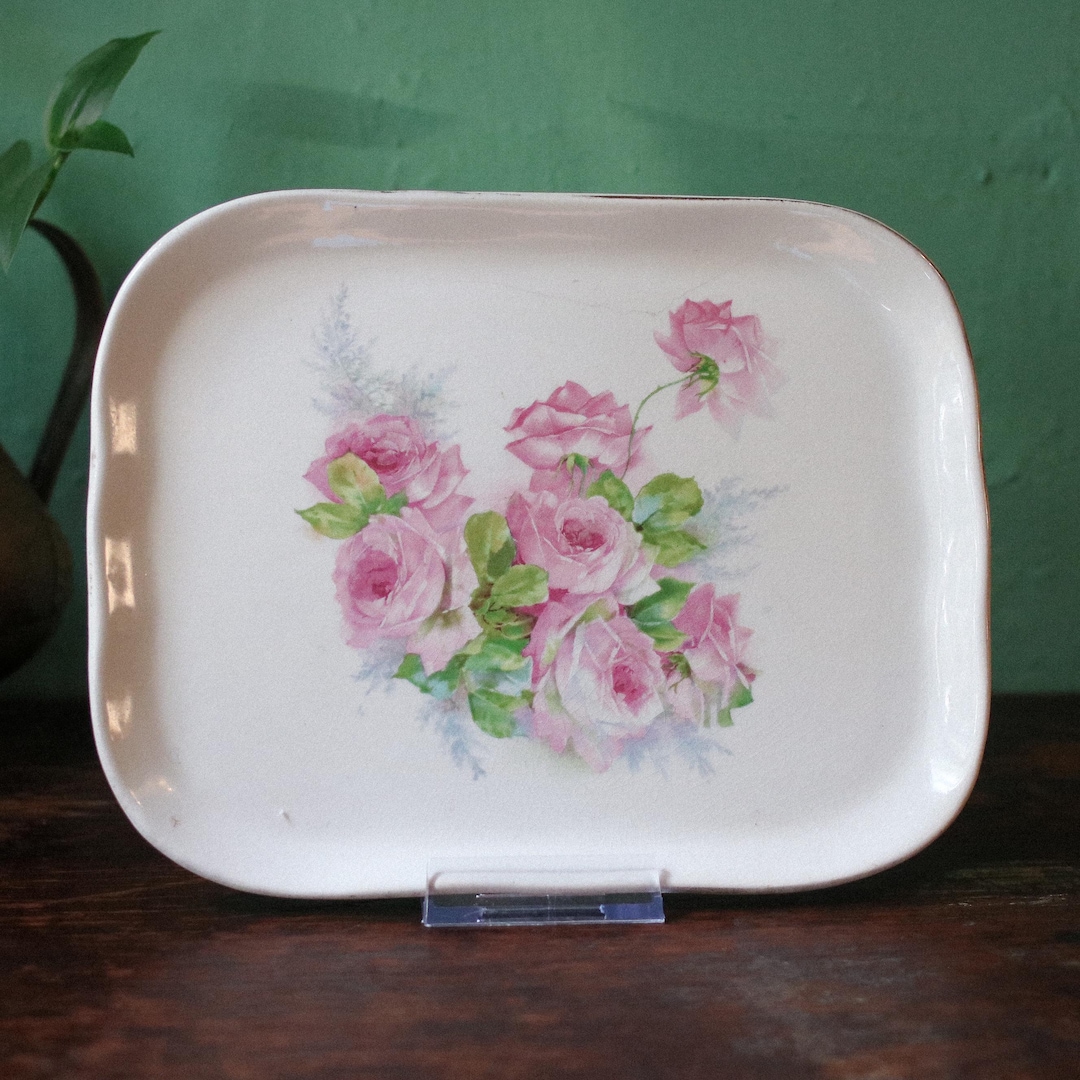 Vintage Empire Ware Ceramic Rose Tray / Platter – England C.1930s - Etsy