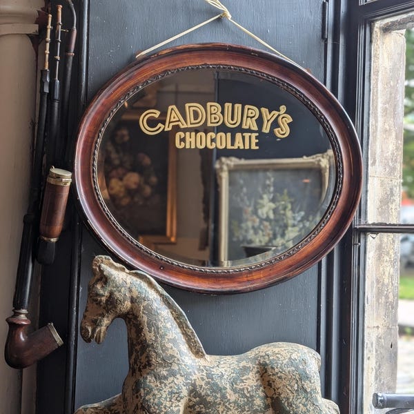 Antique Advertising Mirror - Etsy