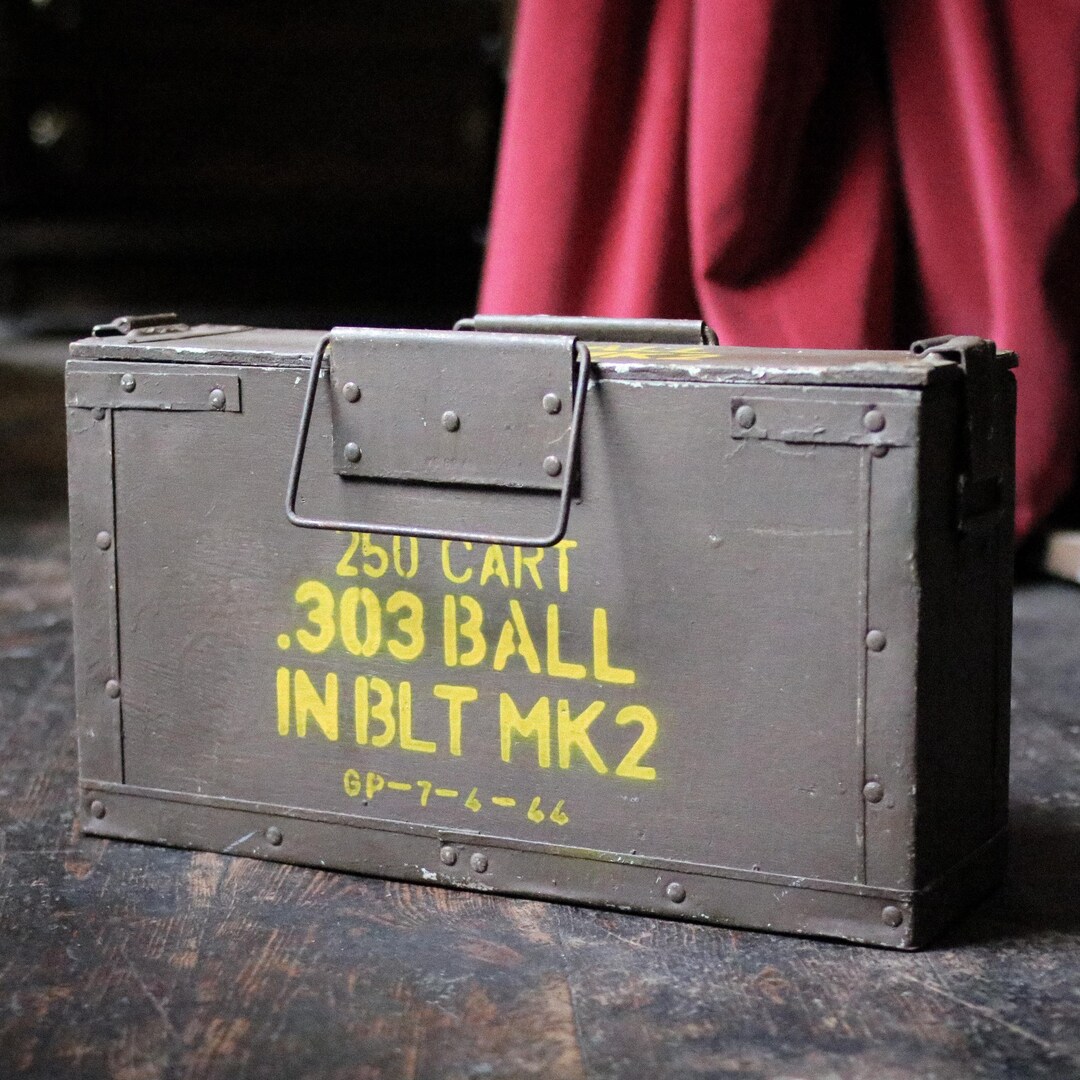Vintage 1944 WW2 .303 Ball Ammo Tin – 250 Cart IN BLT MK2 - Etsy