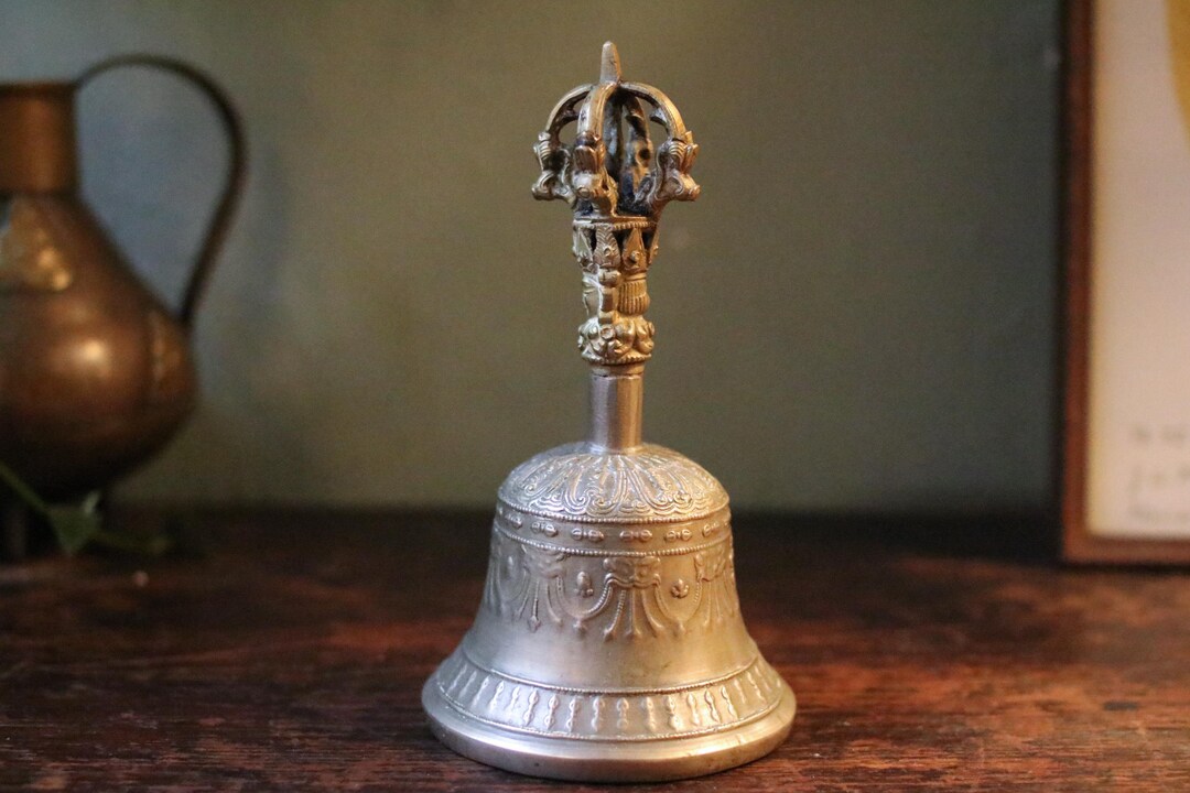 Nepalese Bronze Drilbu Temple Bell - Etsy