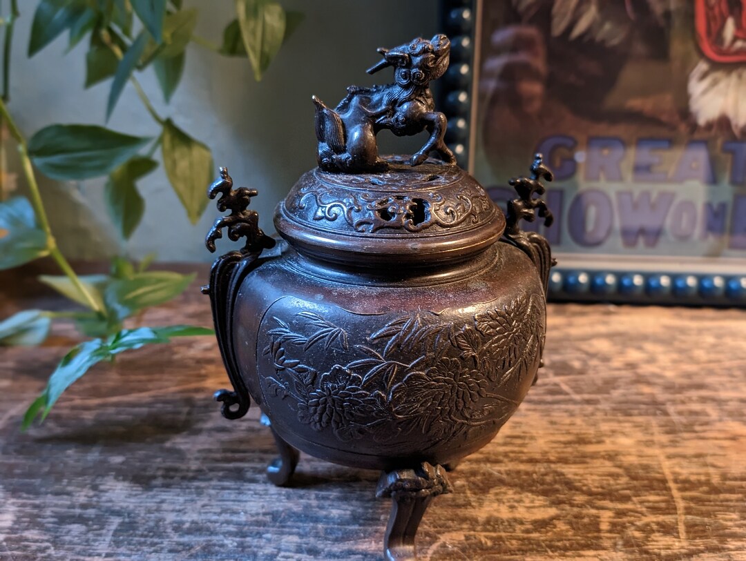 Japanese Bronze Censer - Meiji Period - Etsy