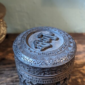 Vintage Carved Chinese Container - Etsy