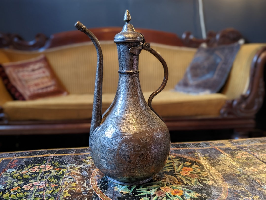 19th Century Middle Eastern Turkish Copper Ewer - Etsy