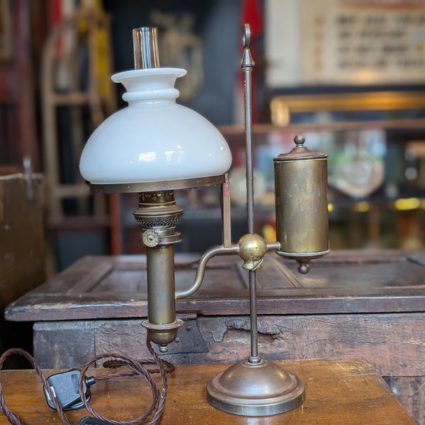 Antique Student Lamp - Etsy