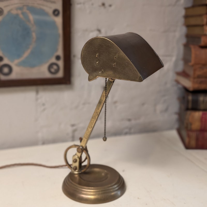 Antique Desk Lamp - Etsy