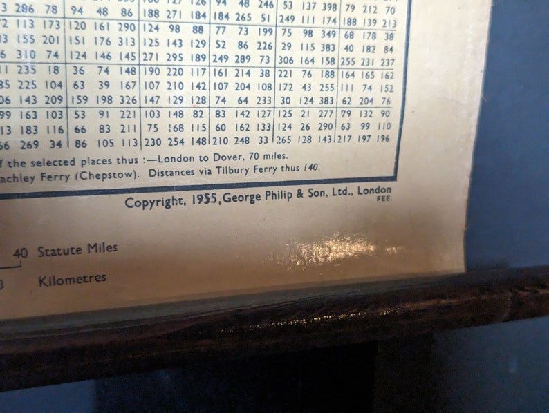 Large 1950's Wall Chart / Map of the UK - Etsy