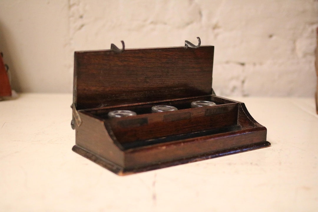 Victorian Ink Well / Stationary Box - Etsy