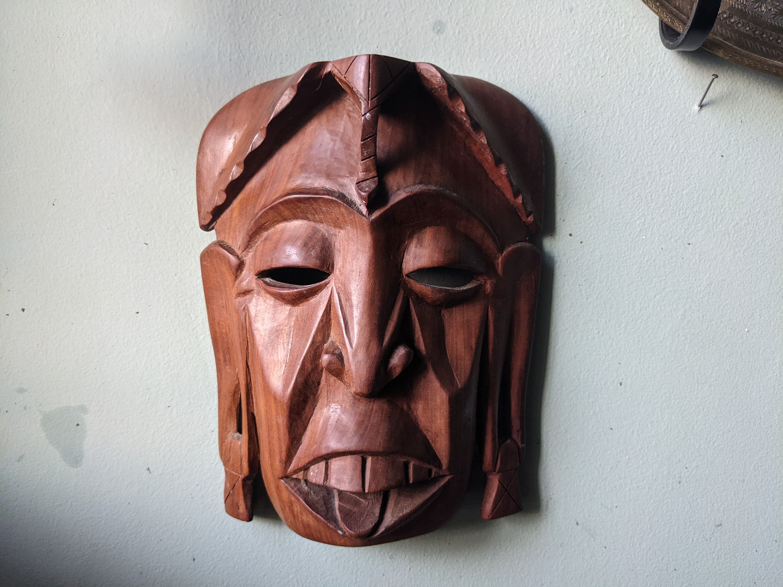 Vintage Hardwood African Tribal Mask - Etsy