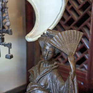 Vintage Japanese Bronze Geisha Statue - Etsy