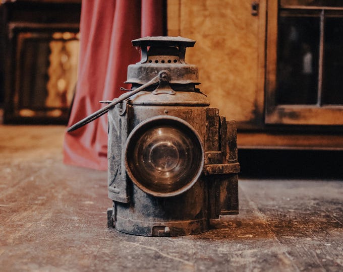 Antique Locomotive Head Lamp / Lantern - Etsy