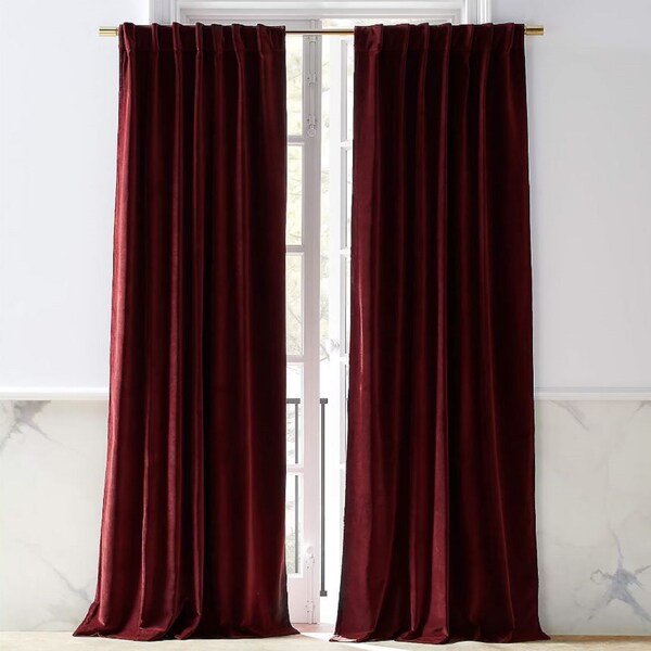 Velvet Curtains - Etsy