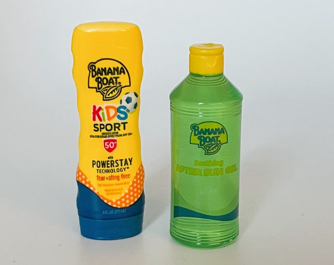 Miniature 1/6 Scale Banana Boat Sunscreen and Aloe Set - Etsy