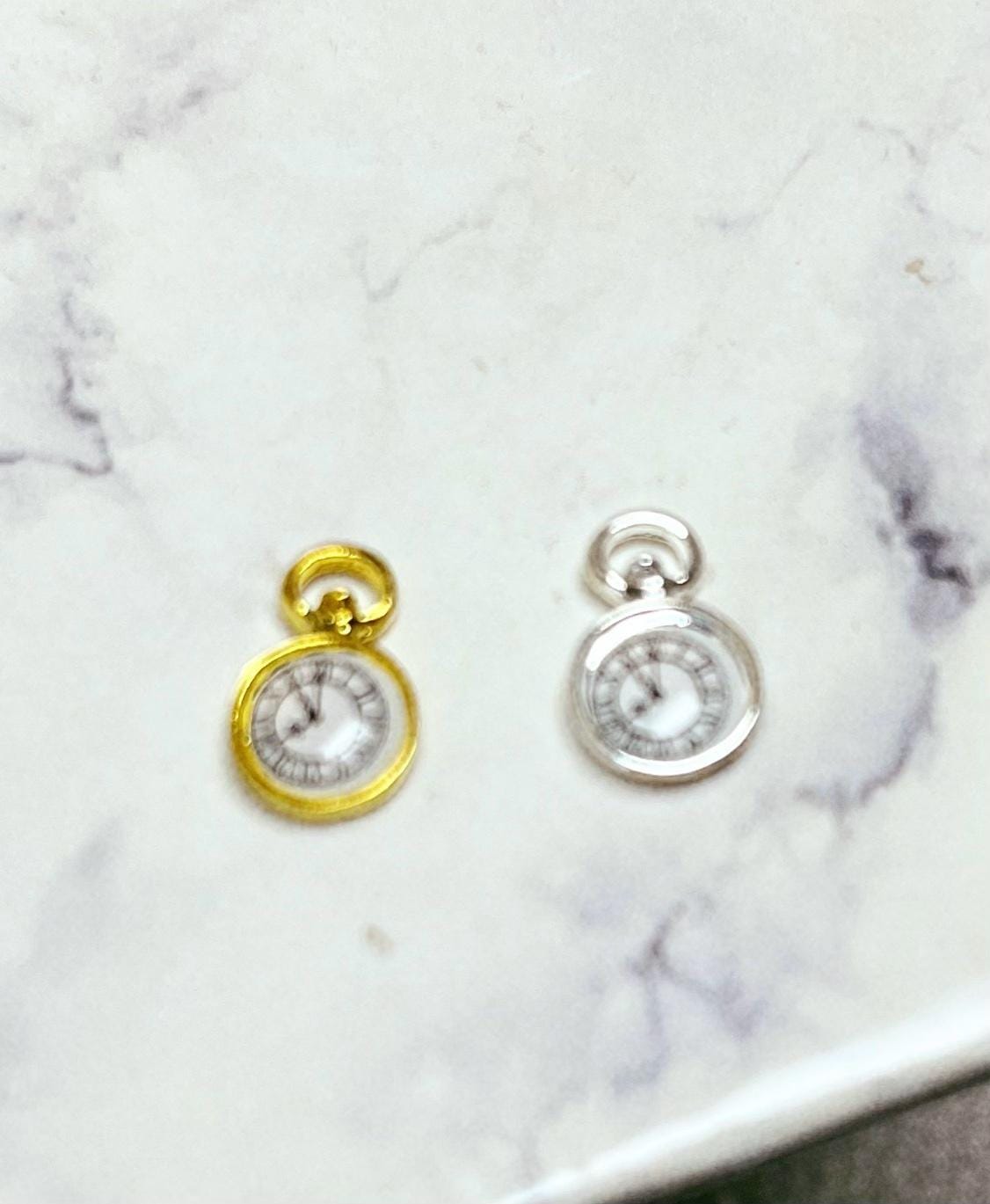 Miniature Pocket Watch Gold Silver - Etsy
