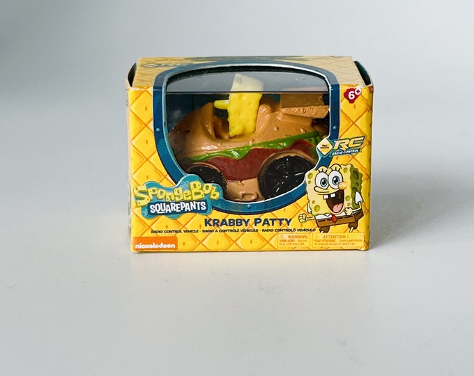 Miniature Spongebob Squarepants Krabby Patty Car Toy - Etsy
