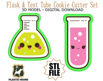 Test Tube Cookie and Fondant Cutter - Etsy