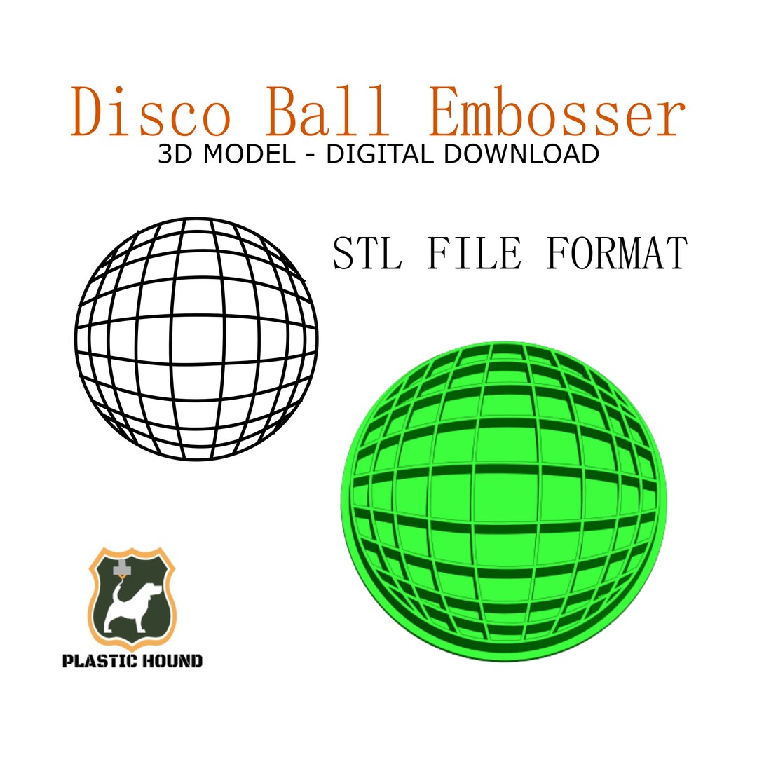 Disco Ball Embosser STL File Digital Download 3d Printing - Etsy