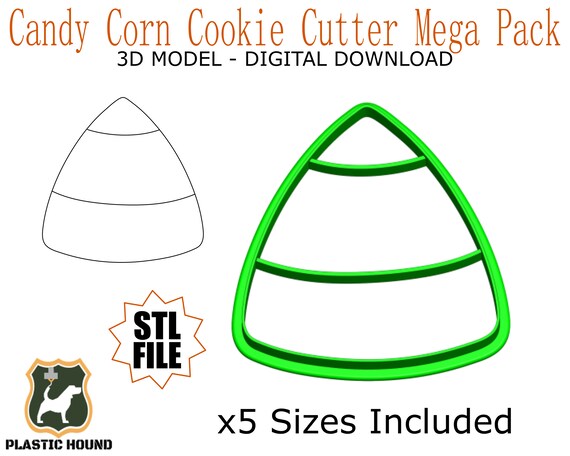 Candy Corn Cookie Template