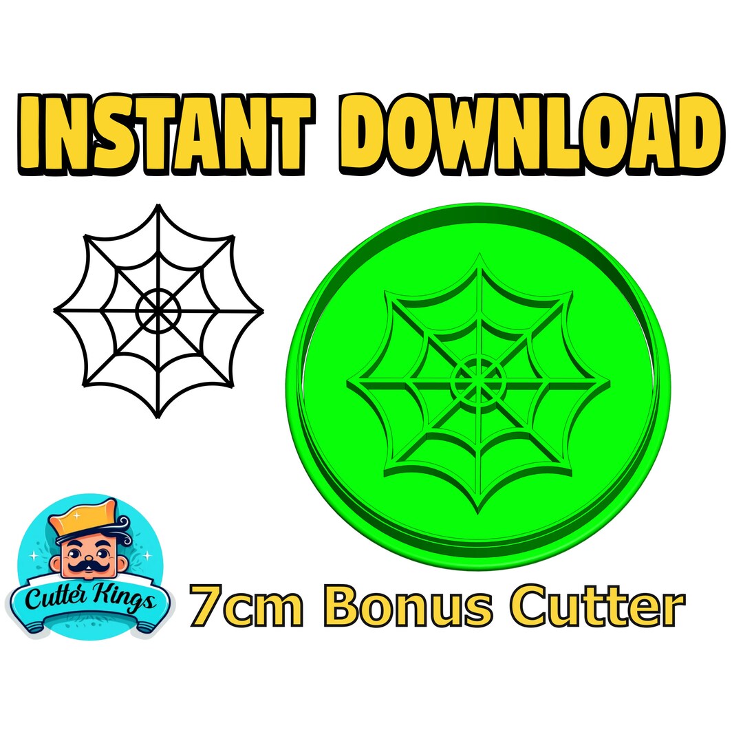 Spooky Spider Web Embosser STL - 3D Printing Digital Download for ...