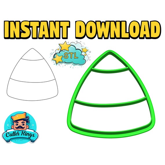 Candy Corn Cookie Template