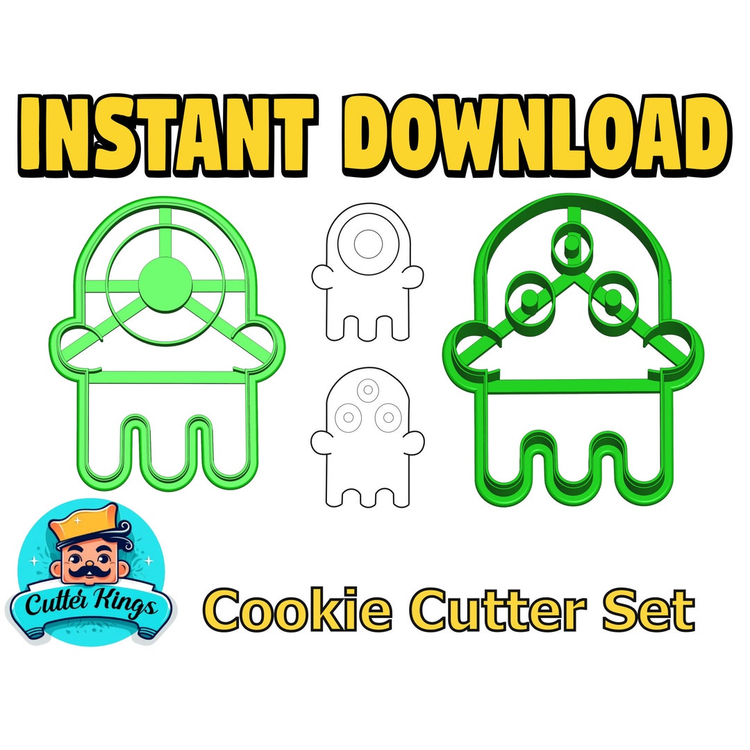 Alien Cookie Cutter Set STL - 3D Print Extraterrestrial Shapes for ...