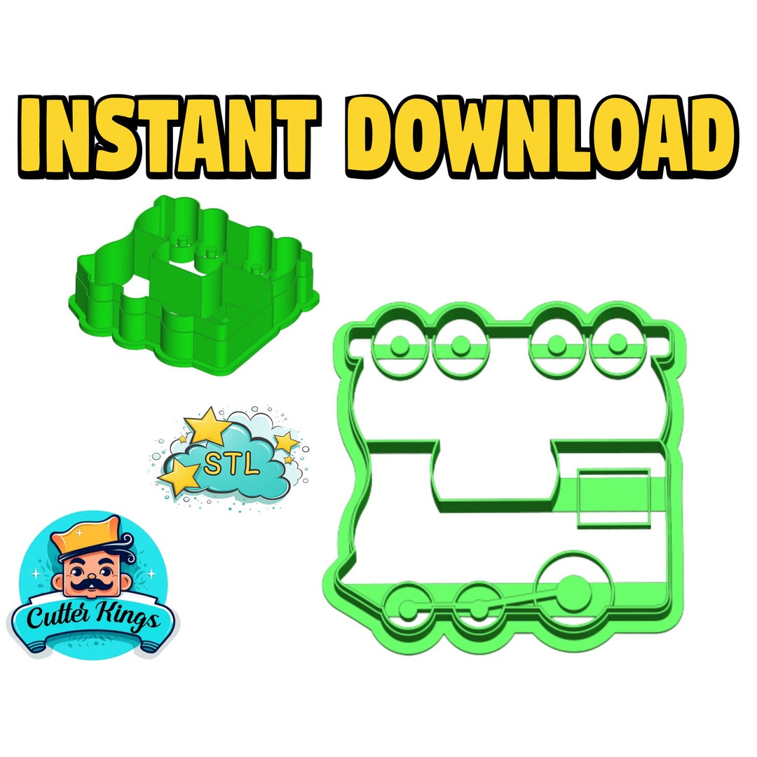 Steam Train Sandwich Cutter - STL File Digital Download for 3D Printing ...