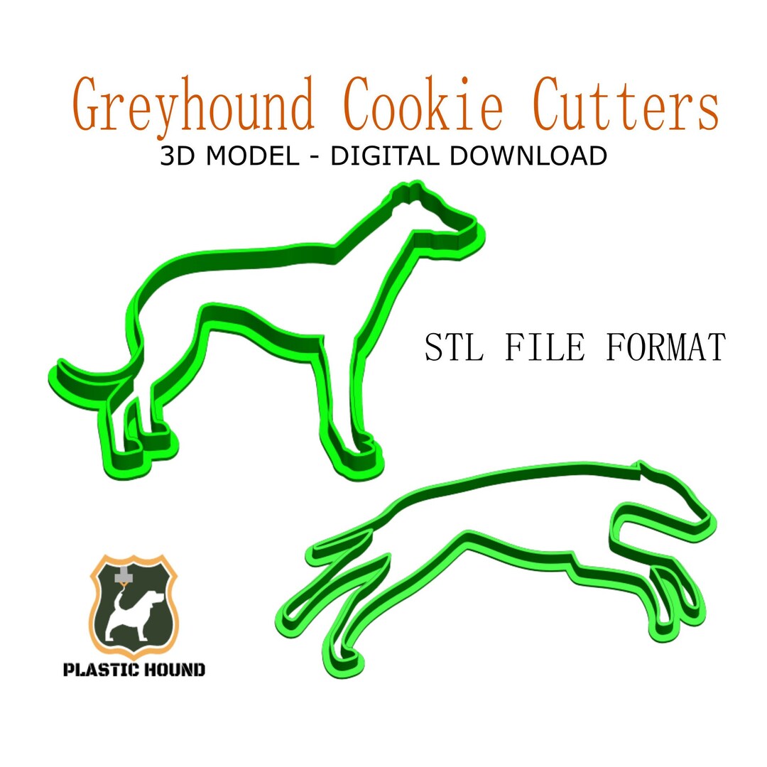 Greyhound Cookie Cutter Set STL File Digital Download 3d - Etsy Australia