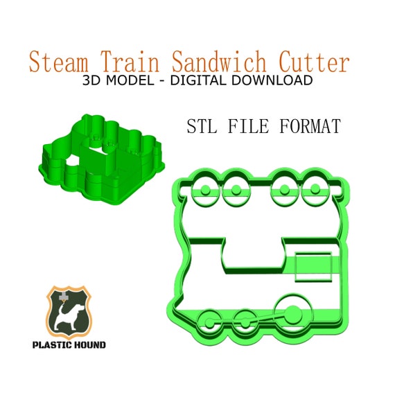 Steam Train Sandwich Cutter STL File Digital Download 3d | Etsy