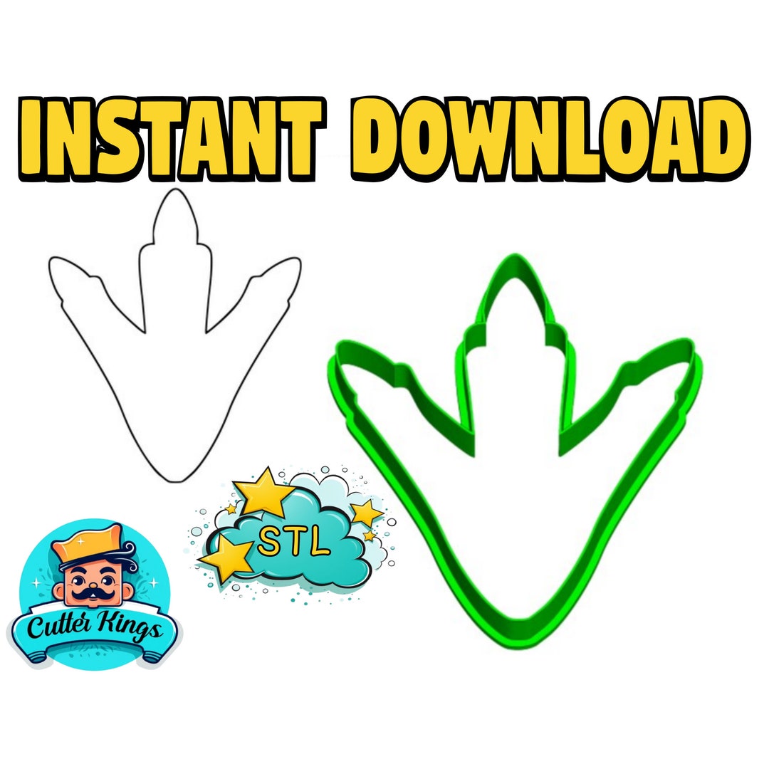 Dinosaur Footprint Cookie Cutter STL - T-rex Track, 3D Printing Baking ...