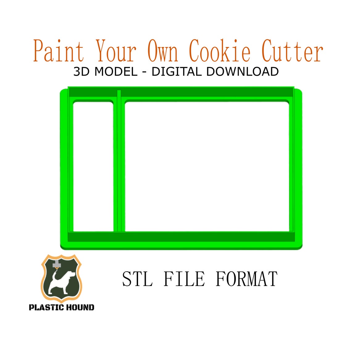 PYO Paint Your Own Cookie Cutter STL File Digital Download 3d - Etsy