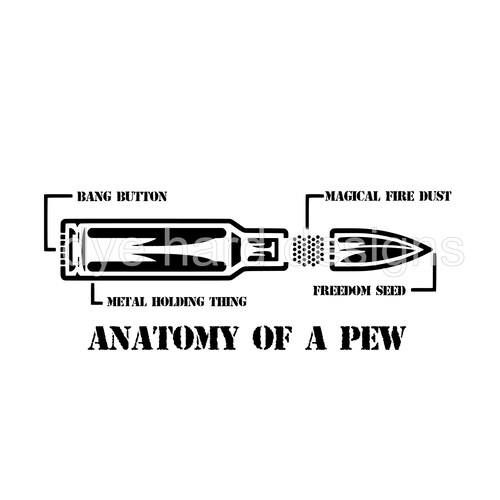 Anatomy of a Pew Svg Pew Pew Svg Gun Svg Triggernometry | Etsy