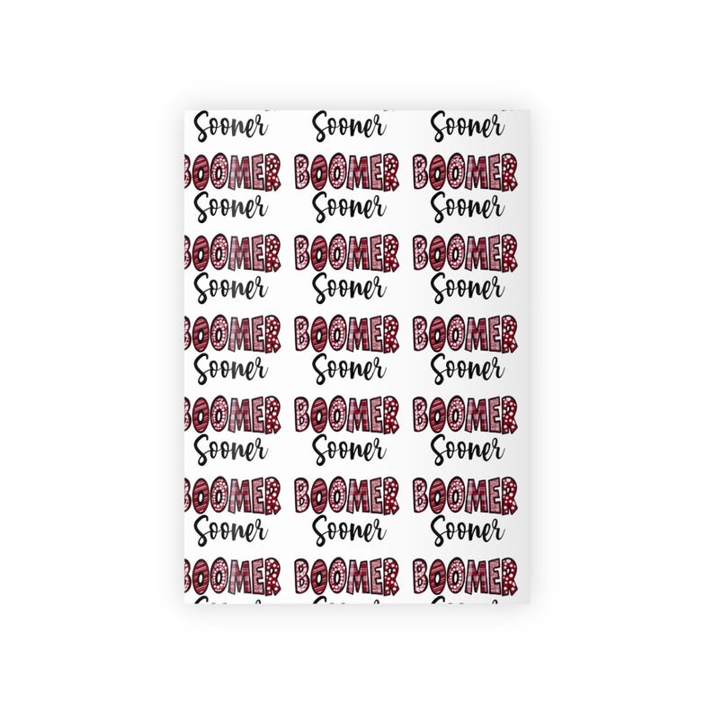 Boomer Sooner Wrapping Paper: Oklahoma University Fan Gift - Etsy