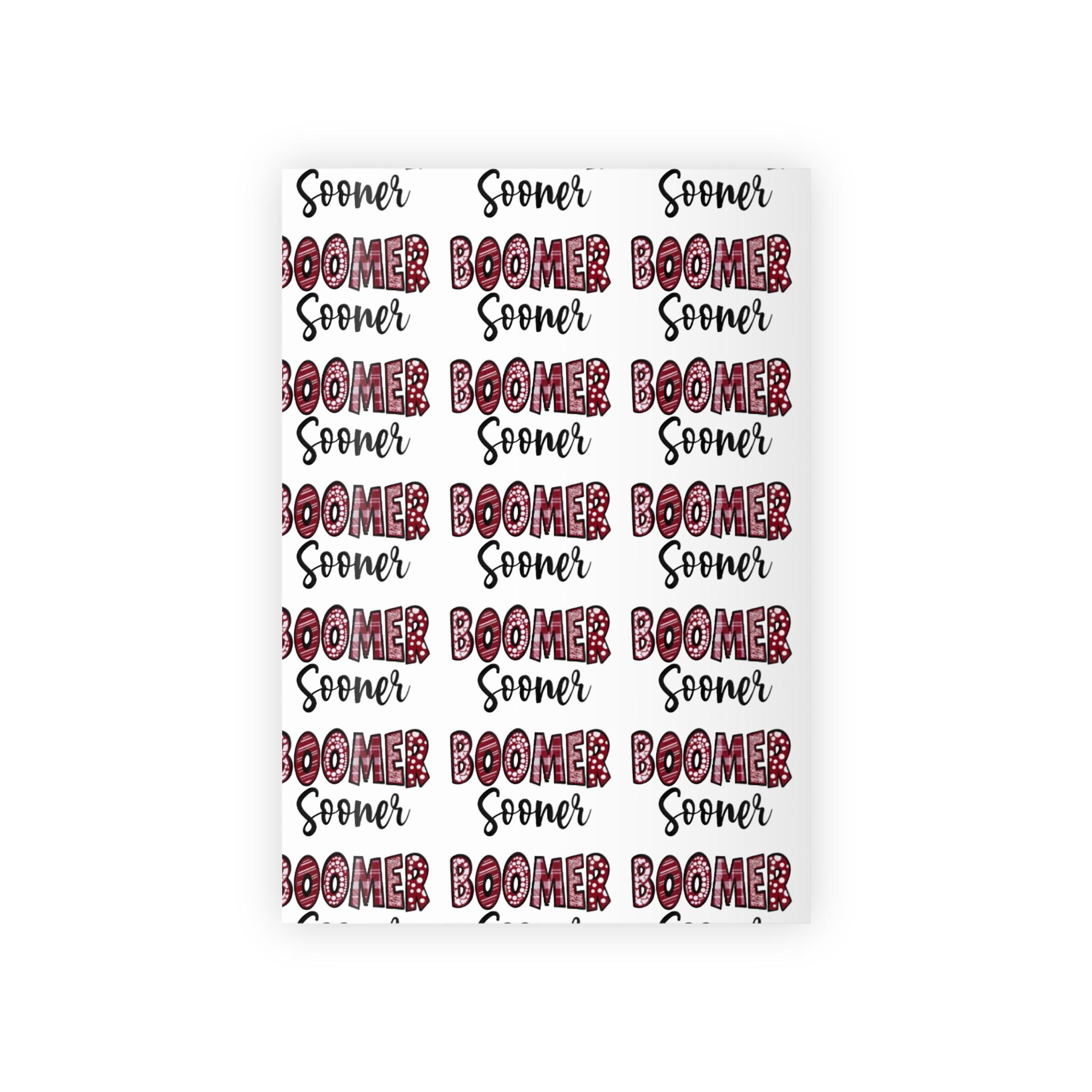 Boomer Sooner Wrapping Paper: Oklahoma University Fan Gift - Etsy