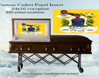 Casket Panel Inserts Paradise urban Collection Casket - Etsy