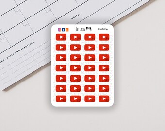 Youtube Channel Sticker | Etsy