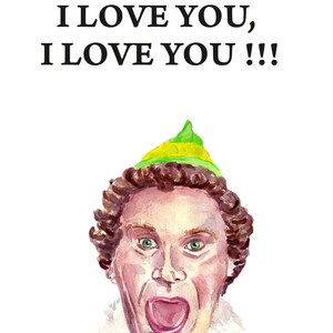 Elf Christmas Card Movie Christmaas Card Printable Cristmas - Etsy