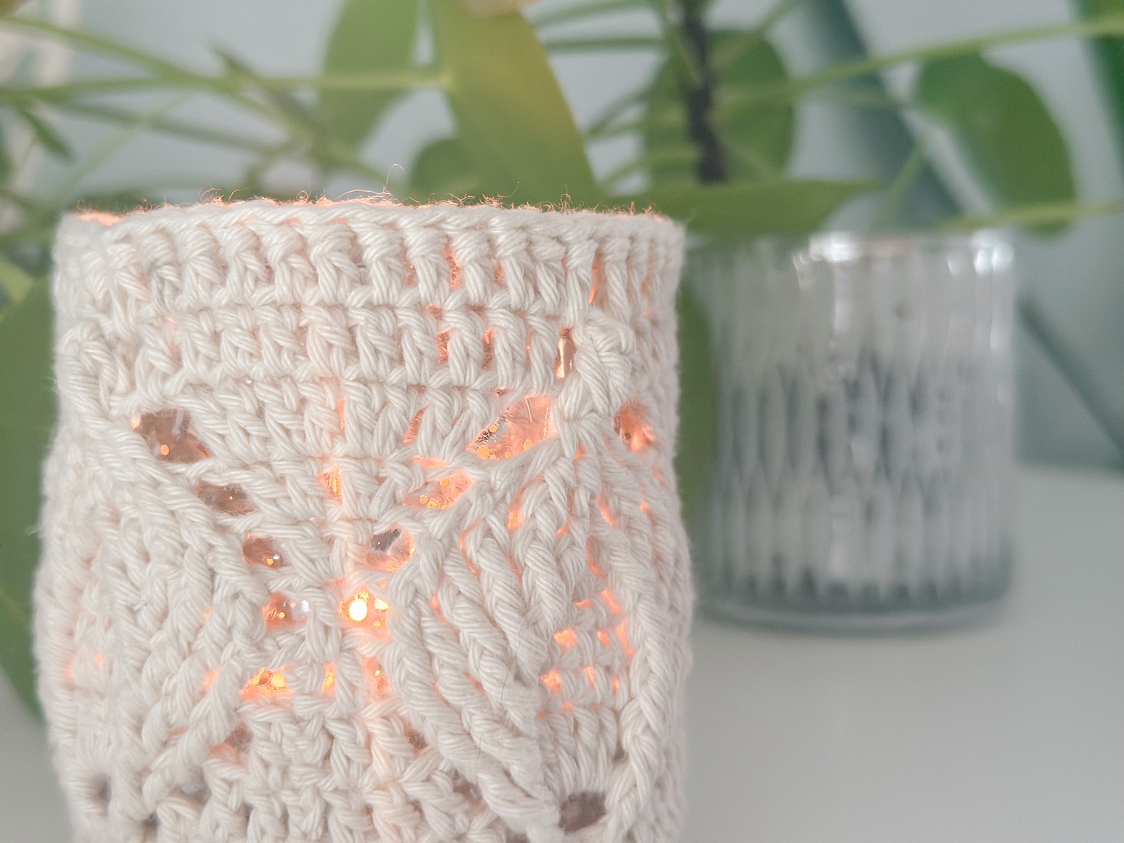 PDF Candle Cozy Crochet Pattern | Plant Pot Holder | Jar Holder | Home ...