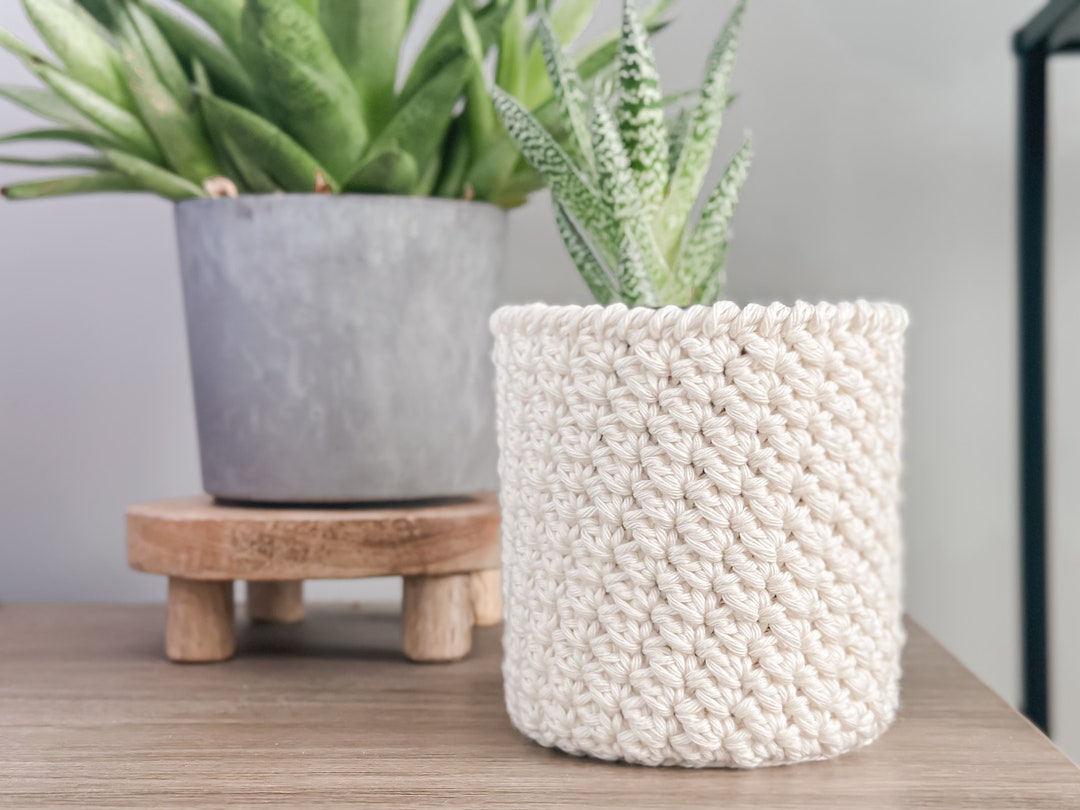 Crochet Pattern Basket SUZY | Plant Pot Crochet Pattern, Crochet Basket ...