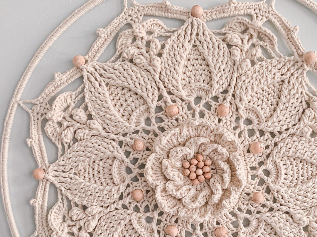 PDF Mandala Crochet Pattern AMALA 35 Cm, 13,8 Inch Boho Decor Crochet ...