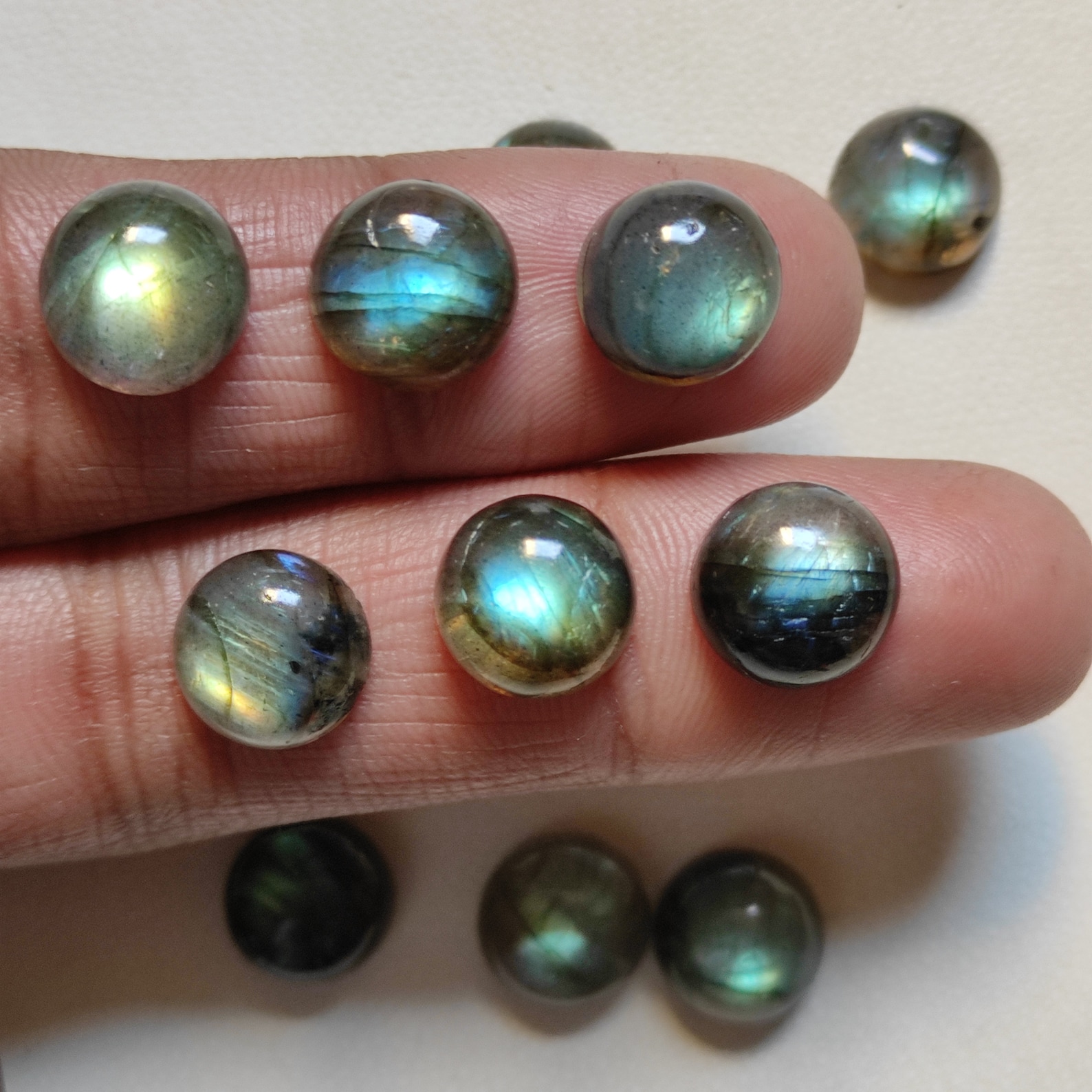11 MM Rare Labradorite Mineral Feldspar Calibrated Cabochon - Etsy