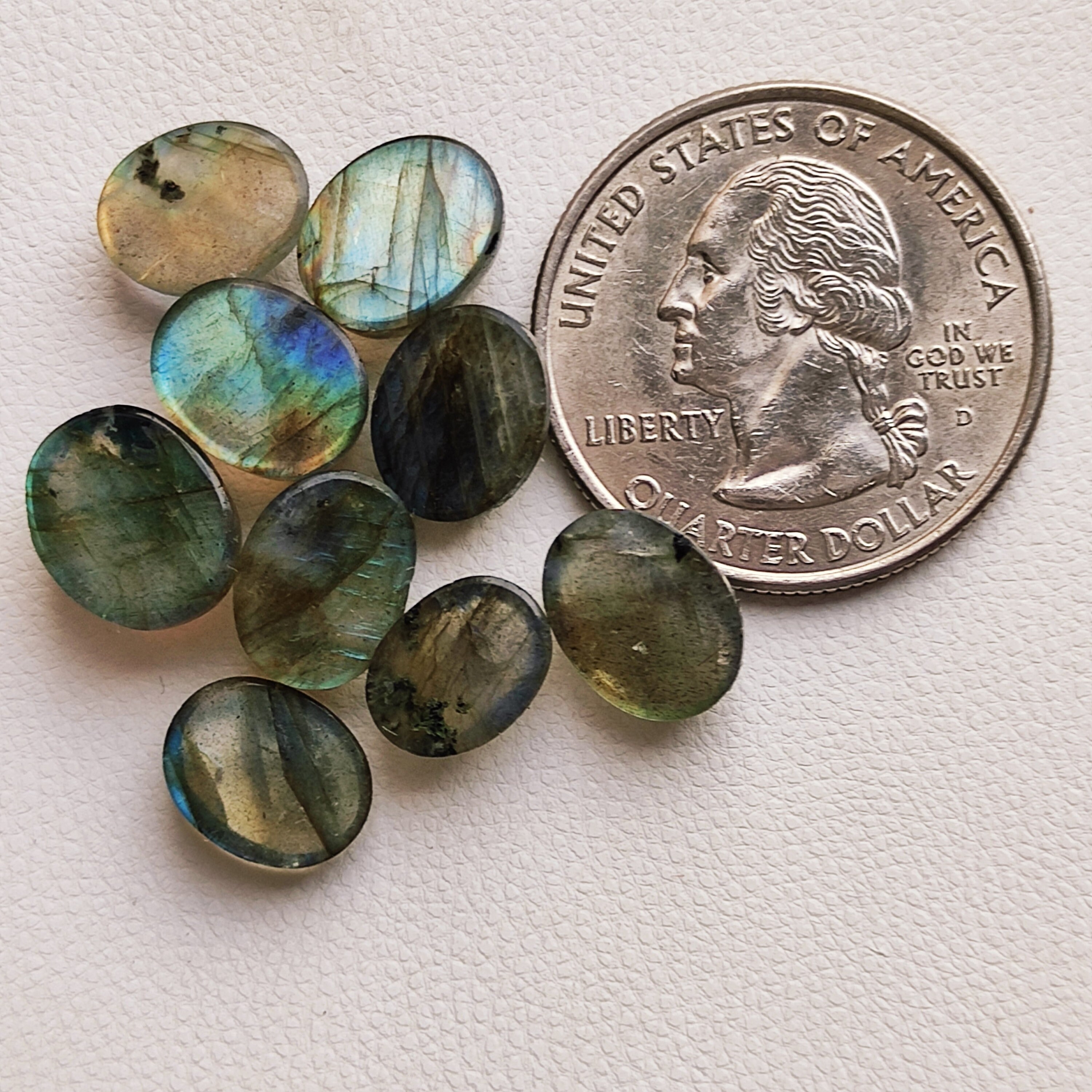 10X8 MM Flashy Labradorite 9pcs Wholesale Labradorite Cabs | Etsy