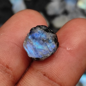 Moonstone Rough | Mini Size | Rainbow Moonstone | Natural Blue ...