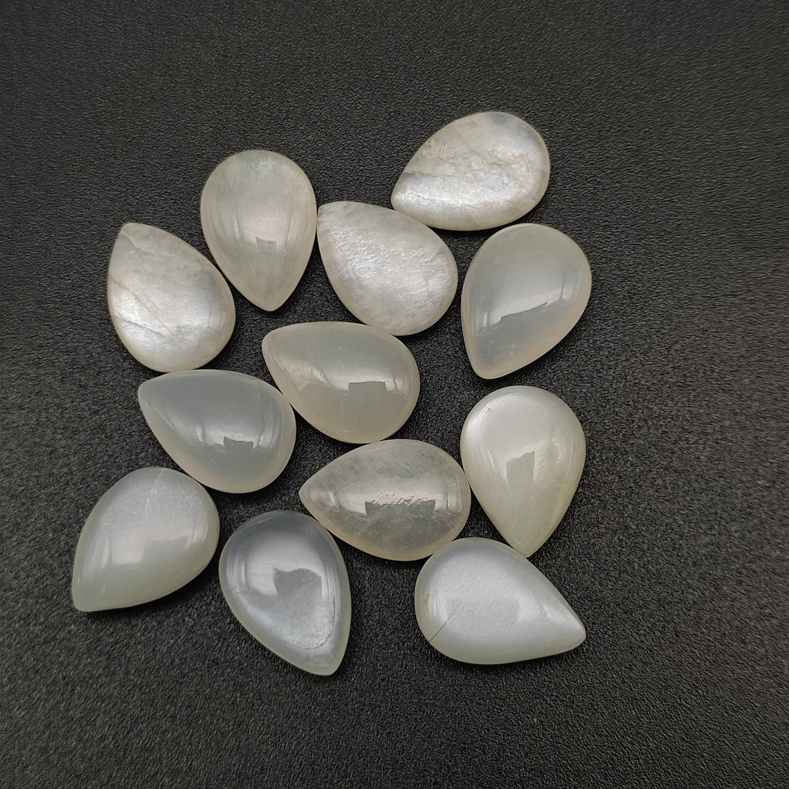 11X15 MM Pear Shape White Moonstone Briolette Stone 12pcs - Etsy