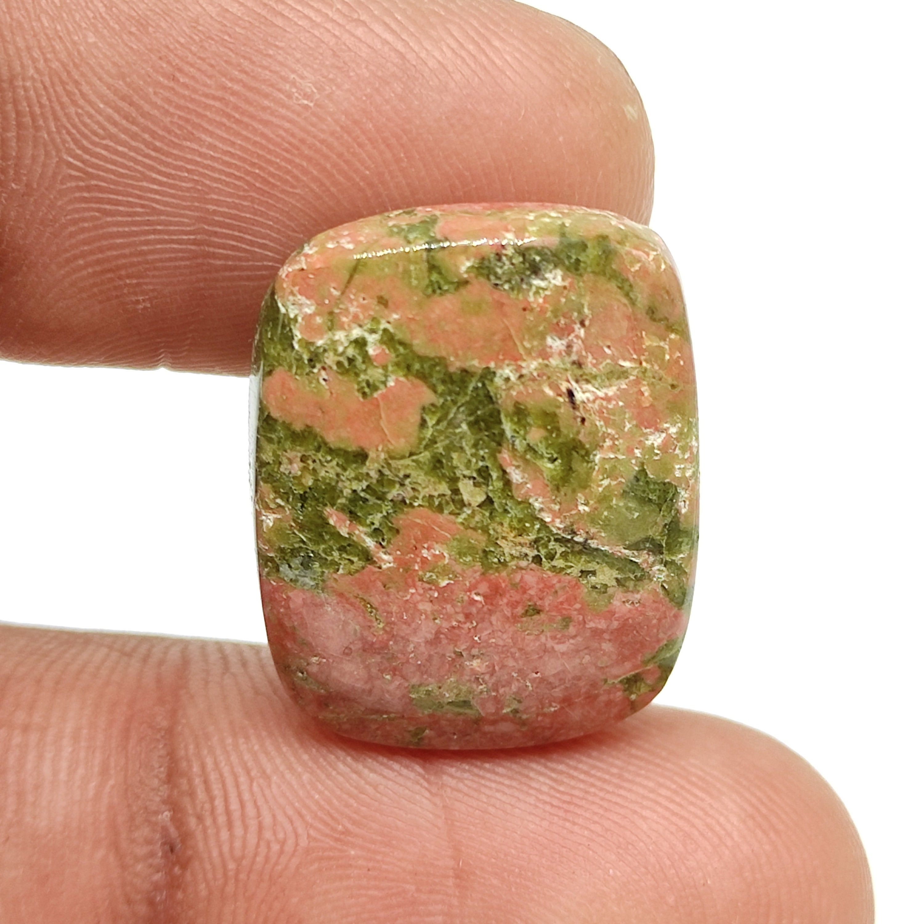 25 Carat Unakite Jasper Cabochon Cushion Shape 22X17X5 MM - Etsy