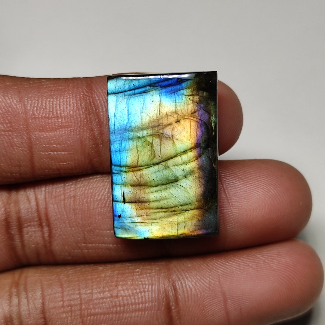 AAA Quality Rare Multi Color Flashy Labradorite Cabochon | Rectangle ...