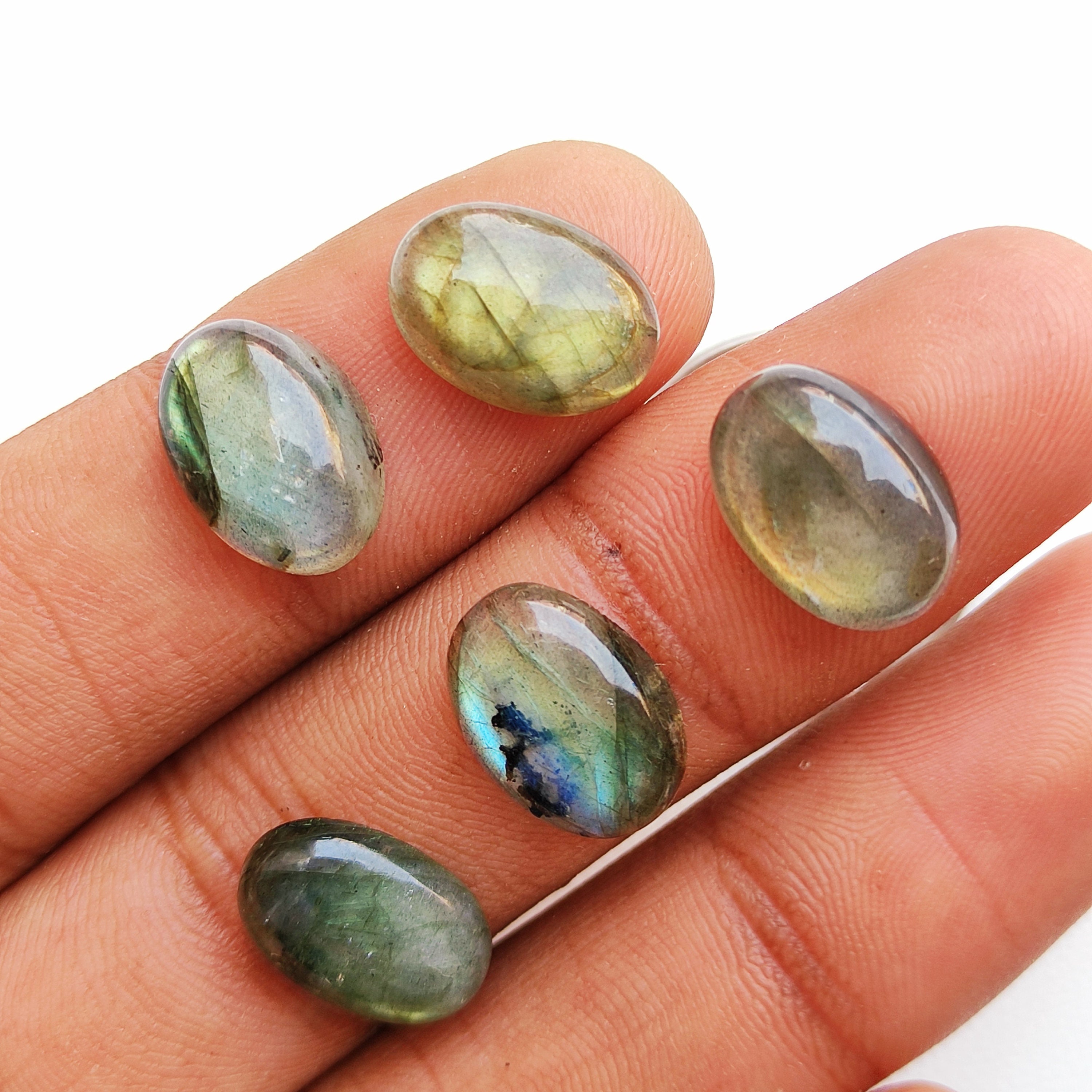 14X10 MM Labradorite Cabochon 5pcs Calibrated Labradorite - Etsy