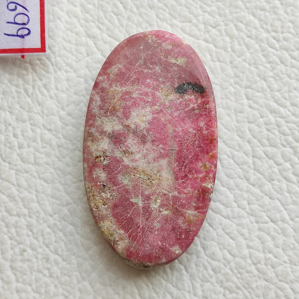 Natural Pink Thulite Cabochon 65ct Pink Rosaline Stone Smooth | Etsy